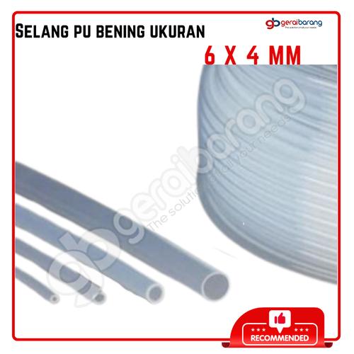 Jual Selang PU Polyurethane Kompresor Angin Bening 6mm x 4mm, Meteran Kuat - Kab. Tangerang ...