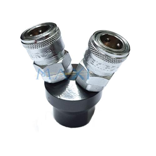 Jual TEKIRO Coupler Angin Cabang 2 / Air Quick Coupler 2 Way ...