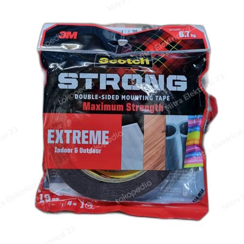 Jual 3M Scotch Strong Extreme Indoor & Outdoor Mounting 414-M19 19mm x 4m - Jakarta Barat ...