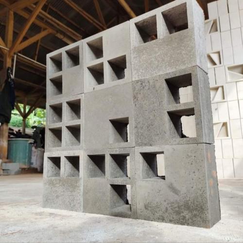 Jual roster minimalis motif dadu putih abu - Kab. Bekasi - Beton profil ...