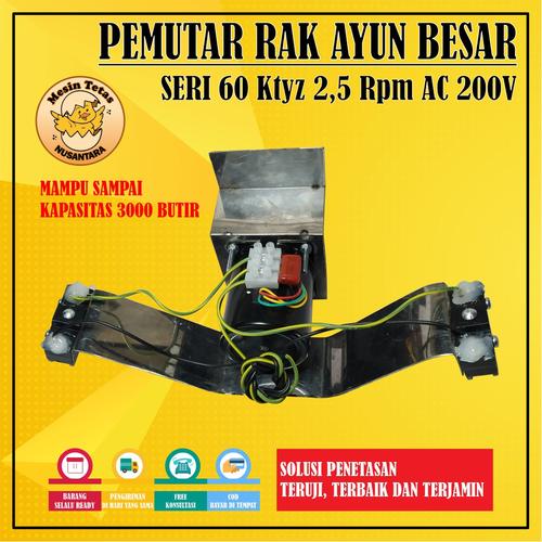 Jual Motor Dinamo Pemutar Rak Mesin Tetas Telur Sistem Rantai 60Ktyz ...