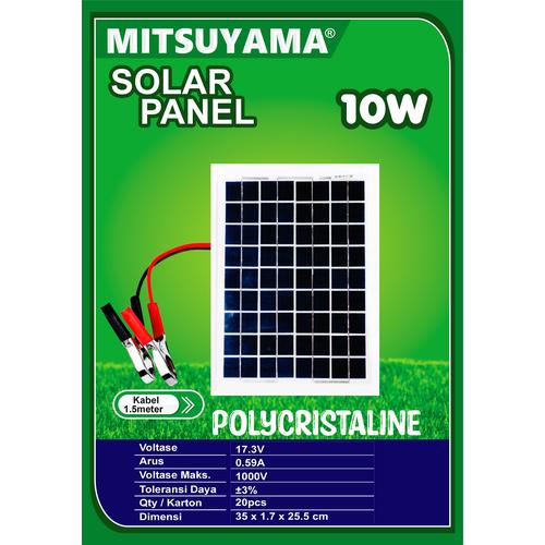 Jual Solar Panel Polycristalline Mitsuyama 1000V - 20Watt - Jakarta ...