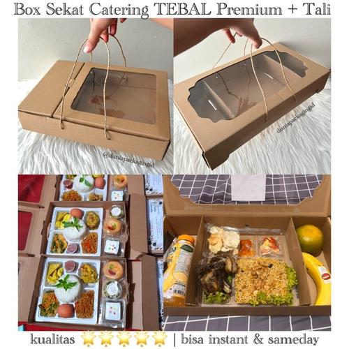 Jual Box Sekat Tebal + Tali Box Catering Premium Kotak Hampers Nasi ...