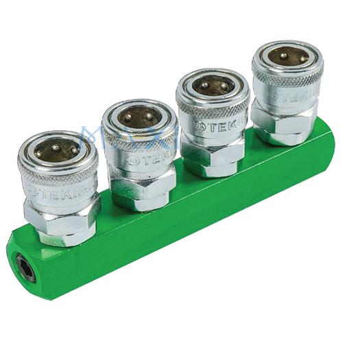 Jual TEKIRO Coupler Angin Cabang 4 / Air Quick Coupler 4 Way ...