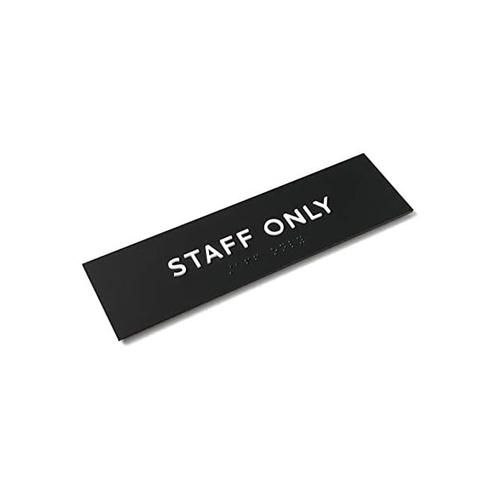 Jual Kubik Letters Ada Compliant Staff Only Sign Modern Design Door ...