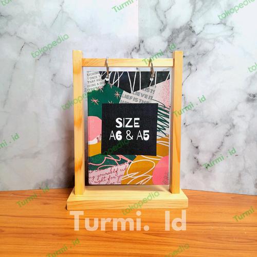 Jual Tempat Menu Holder Menu / Nomor meja / stand menu kayu - A6 - Kota ...