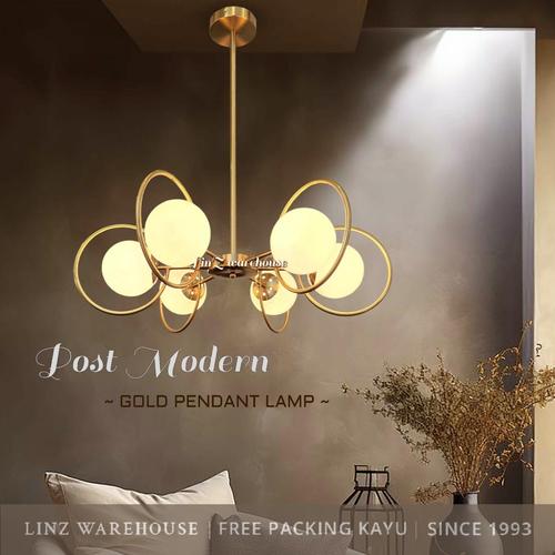 Jual Lampu Gantung hias POST MODERN 6 GLASS BALL pendant light ...