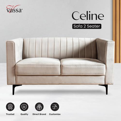 Promo Sofa 2 Dudukan Vassa Celine sofa 2 Seater - 3 SEATER Cicil 0% 3x - Kab. Bogor - Vassa Sofa ...