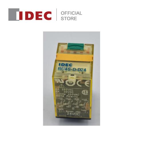 Jual IDEC RU4S-D-D24 Relay Plug-In 4PDT 6A 24VDC with Dioda - Kota ...