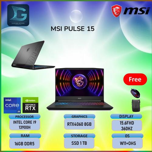 Jual Msi pulse 15 I9 13900h rtx4060 8gb 16gb 1tb win11+ohs 15.6fhd ...