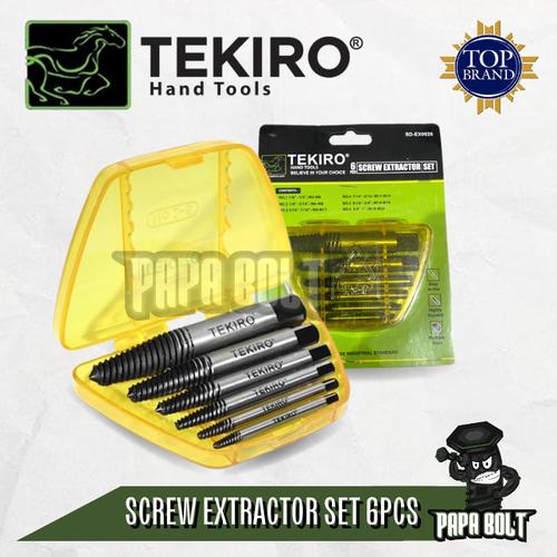 Jual TEKIRO Screw Extractor SET 6pcs / Tap Balik Pembuka Baut - Kota ...