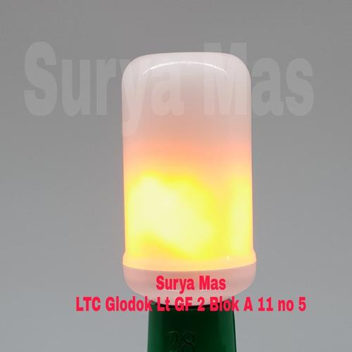 Jual Lampu Bohlam Api/Lampu Cafe Api Obor 9w/9 w/9 watt Led E27 3 in 1 ...