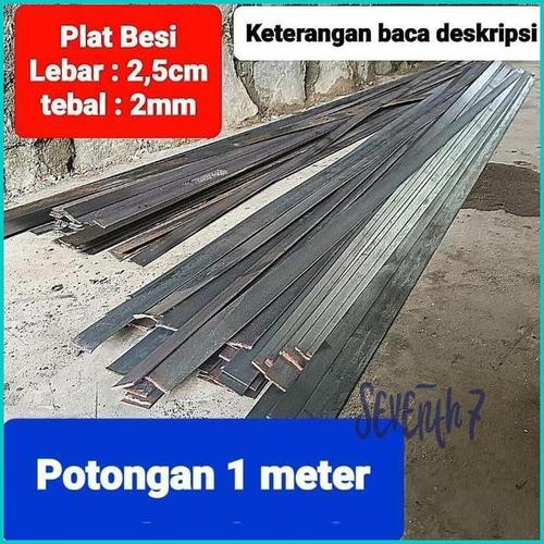 Jual PLAT BESI STRIP ukuran lebar 2,5cm tebal 2mm potongan 1 meter ...