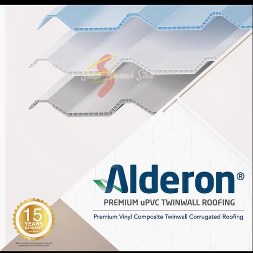 Jual Atap UPVC Alderon Twinwall 860 10mm (Lebar 860mm) - Putih Matt ...