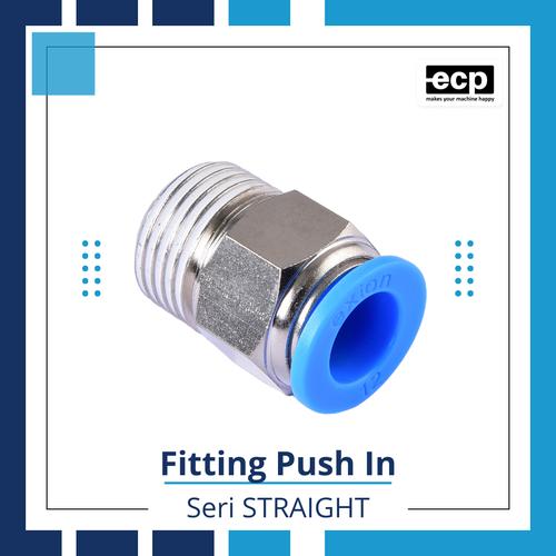 Jual FITTING PNEUMATIC STRAIGHT FITTING NEPLE ANGIN EXION 12 X 1/4 ...