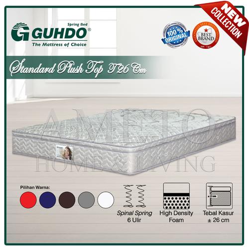 Jual Paket Kasur Standar Plush Top 90x200 cm - Guhdo Spring bed - Biru - Kota Depok - Ameto Home ...