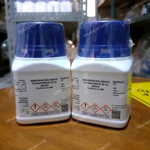 Jual AMMONIUM MOLYBDATE TETRAHYDRATE for analisis Repack - 50G - Kota ...