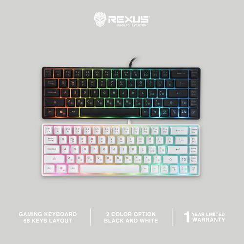 Jual Rexus Battlefire K68M Membran Gaming Keyboard Original Resmi ...