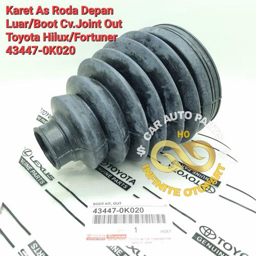 Jual BOOT CV JOIN KARET AS RODA DEPAN TOYOTA HILUX VIGO OUT 43447-0K020 ...
