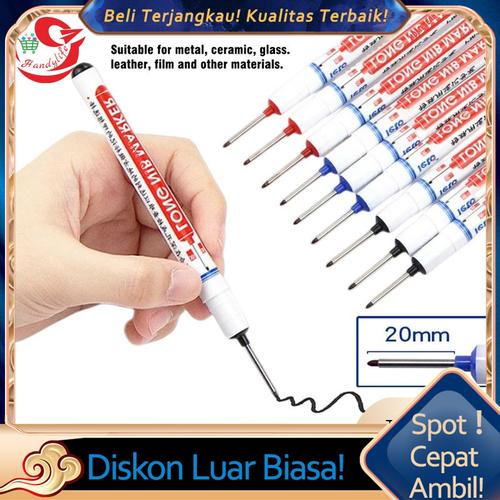 Jual Spidol Marker Serbaguna Penanda Besi Kayu Kepala Panjang Long Head ...