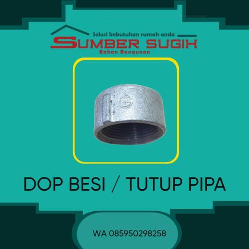 Jual Plug Besi 1/2" drat luar plug tutup sambungan dop pipa cap - Kota ...
