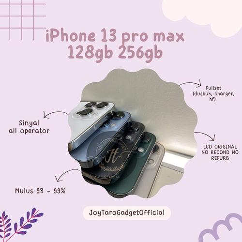 Jual iphone 13 pro max 128gb 256gb second fullset mulus ex inter - 128 gb, alpine green ...