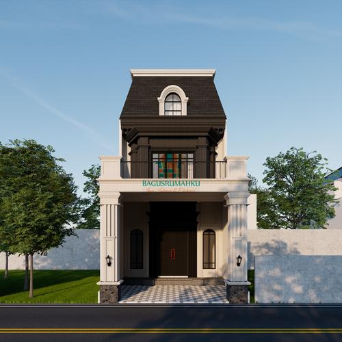 Jual Design Fasad Classic I Klasik Tampak Bangunan 3D I Detailing ...