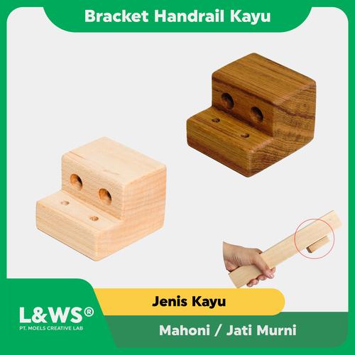 Jual Penyangga Railing Tangga Kayu [Wall Mounted Handrail Bracket ...