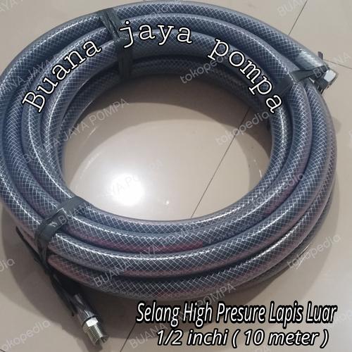 Jual SELANG STEAM CUCI MOBIL HIGH PRESSURE 10 METER + LAPIS SELANG ...