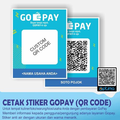 Jual Cetak Stiker Go Pe Beserta Qr Code - Jakarta Pusat - Qauraa ...