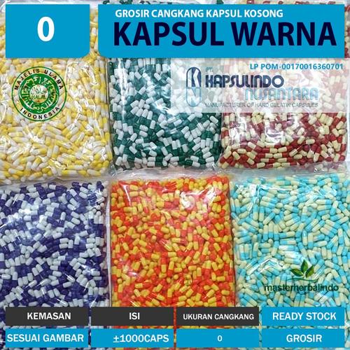 Jual cangkang kapsul kosong warna 0 isi 1000 caps - Jakarta Timur ...