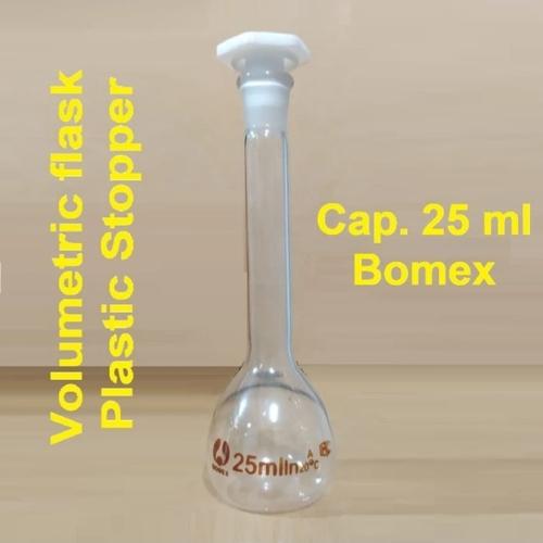 Jual Labu Ukur 25 ml Labu Takar Volumetric Flask w/ stopper Bomex ...