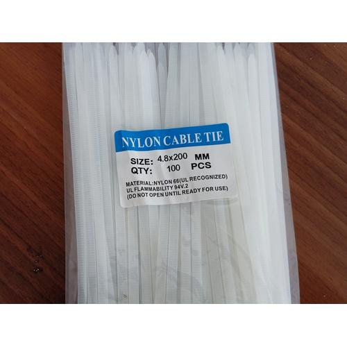 Jual Kabel Ties / Cable Ties/ Kabel Tis 20CM CV200 4,8 x 200 - Putih ...