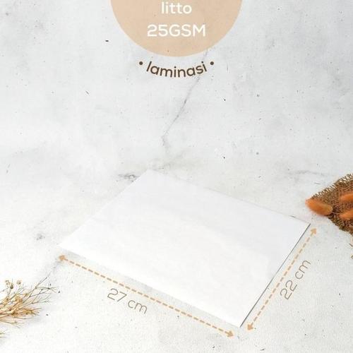 Jual wrapping paper white laminasi kertas minyak bungkus nasi roti kue ...