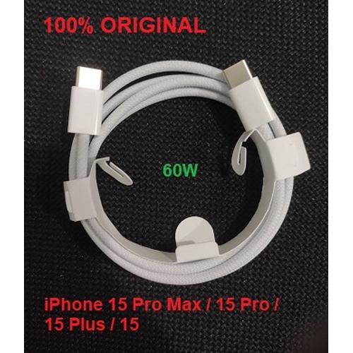 Jual Original Kabel Data Cable iPhone 15 Pro Max 15 Plus 60W Fast 1M ...