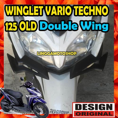 Jual WINGLET HONDA VARIO 125 TECHNO OLD MODEL DOUBLE WINGS * sayap - hitam doff - Kab. Kuningan ...