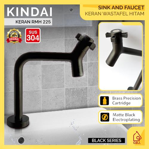 Jual KERAN WASTAFEL TINGGI HITAM STAINLESS / KRAN AIR BLACK / BASIN ...