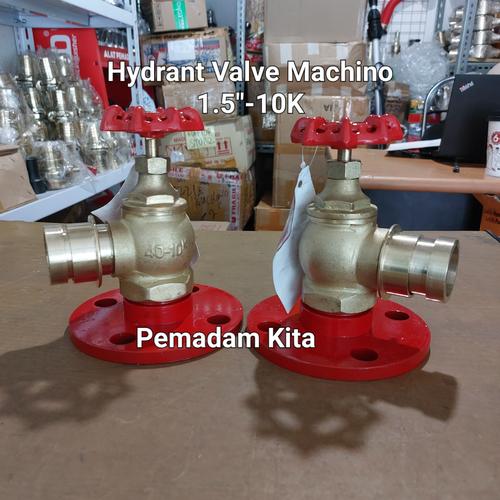 Jual hydrant valve/angle valve machino 1.5" DN40-10k flange pemadam ...
