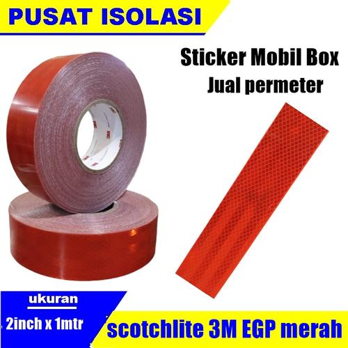 Jual Stiker 3M Scotchlite Reflective EGP/Stiker Mobil Box/ MERAH ...