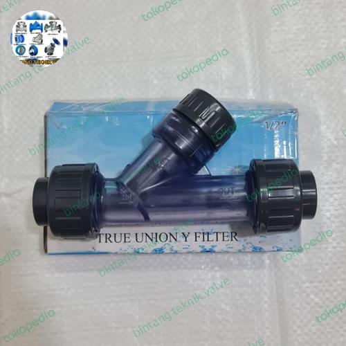 Jual y strainer pvc 1/2" inch transparant DN15 jis 10k socket - Jakarta ...