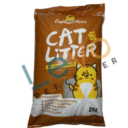 Jual Pasir Kucing Bentonite Captain Meow Coffee 25 liter / 20 kg - Kab ...