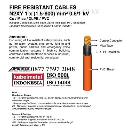 Jual Kabel N2XY FRC 1x35 mm2 METAL /1 x 35 mm2/1x35mm2/1x35 mm/1x35mm ...