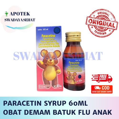 Jual PARACETIN SYRUP 60ML- - Obat Demam Batuk Pilek Flu Anak Sirup ...
