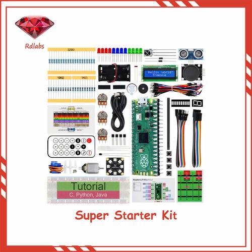 Jual Super Starter Kit for Raspberry Pi Pico (Compatible with Arduino ...