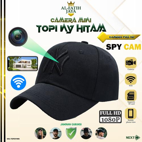 Jual Topi Kamera Pengintai Wifi Hidden Spy Topi Camera Mata mata Memory ...