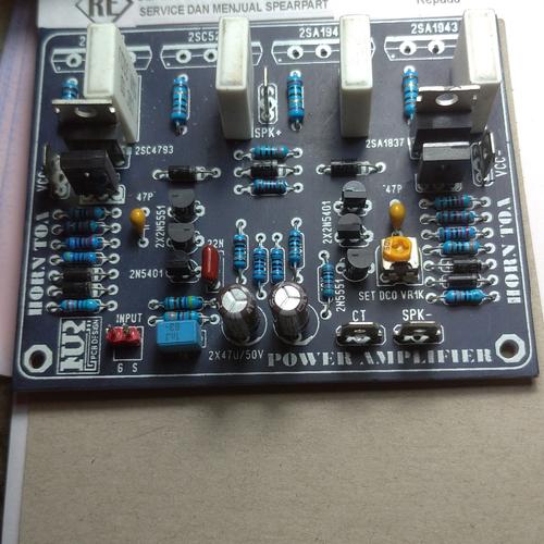 Jual kit power amplifier toa mono - Kab. Lamongan - RAF ELEKTRONIC ...