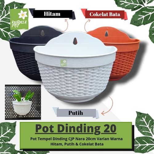 Promo Pot Dinding CJP Nara 20 Tanaman Bunga Hias Rambat Gantung Tempel ...