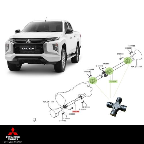 Jual Cross joint Spider Kit All New Pajero Sport New Triton 37138W020P ...