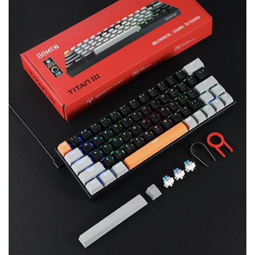 Jual Keyboard Gaming Gamen Titan III Mechanical RGB Light PBT Gray ...