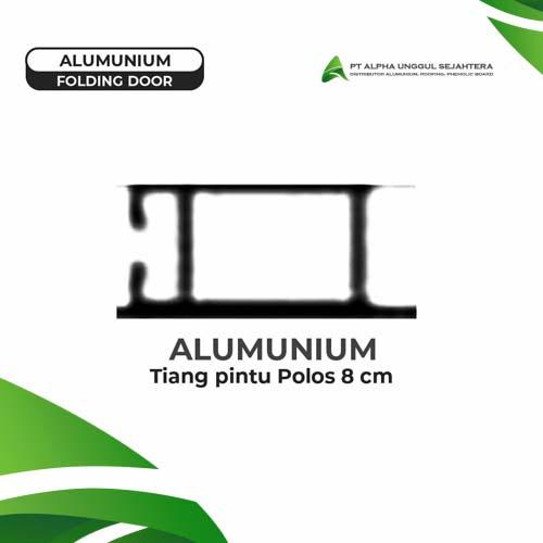 Jual ALUMINIUM ALEXINDO 0490/12921 Tiang Pintu Polos 8cm - Silver - Kota Bekasi - PT ALPHA ...